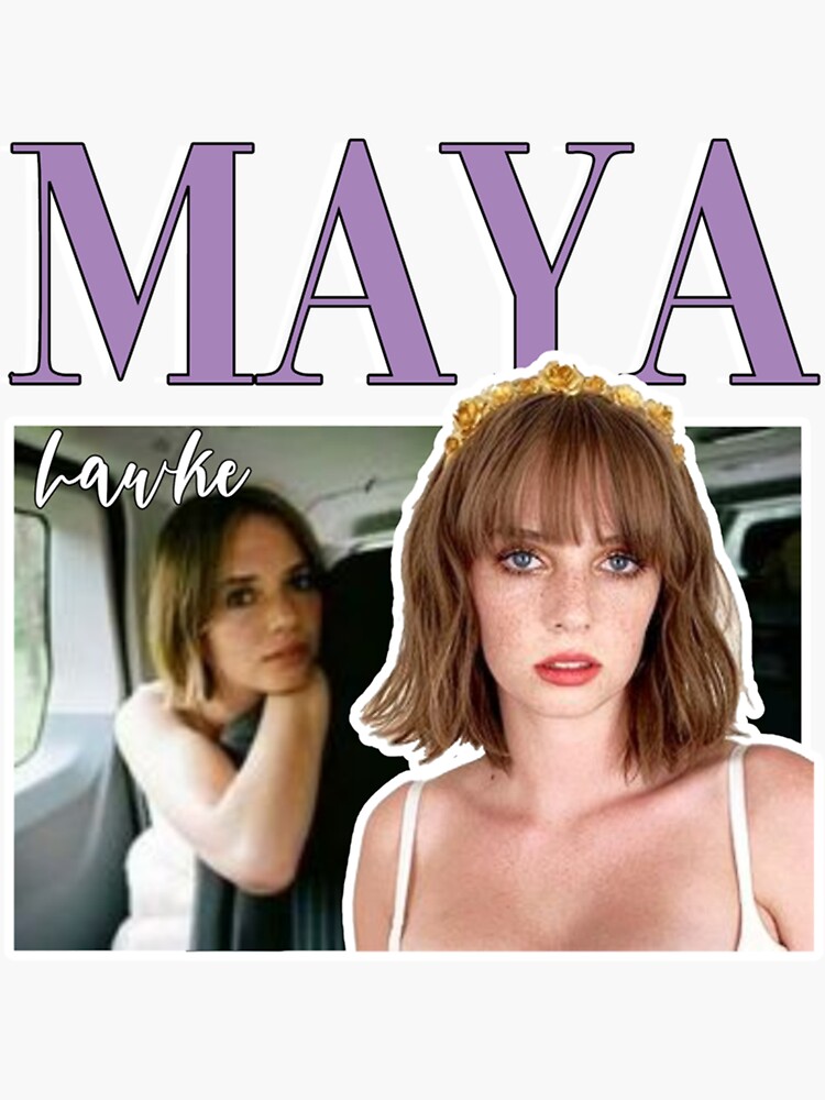 "Maya Hawke " Sticker for Sale by hoyceThekla | Redbubble