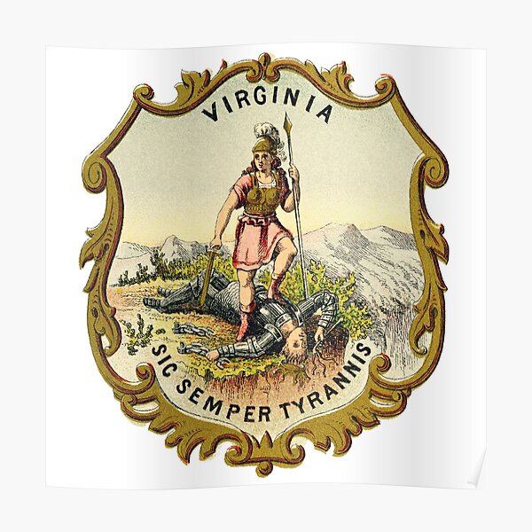Póster «Escudo de armas del estado de Virginia» de ArtbyAMB | Redbubble