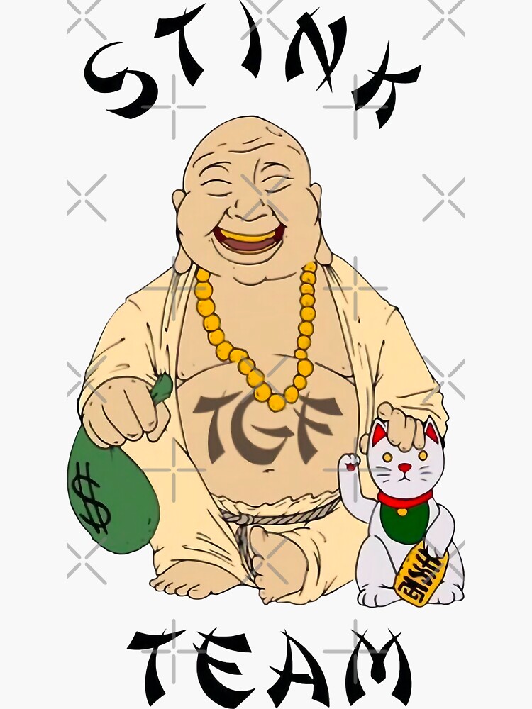 "STINC TEAM" Sticker for Sale by Art-Bubble100 | Redbubble