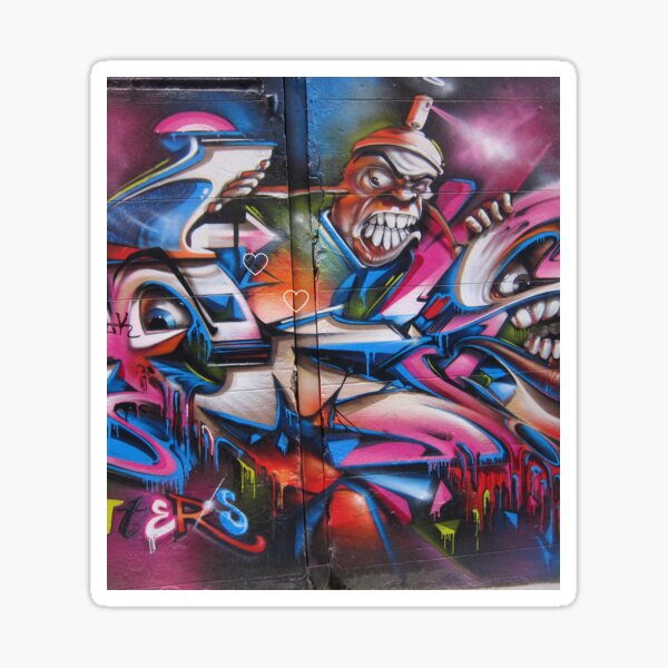 "Street Graffiti art!" Sticker for Sale by Lilsquidshop | Redbubble