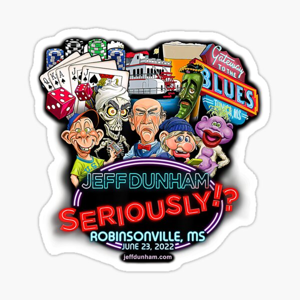 "Jeff Dunham Little Rock" Sticker for Sale by Lammerbrand | Redbubble