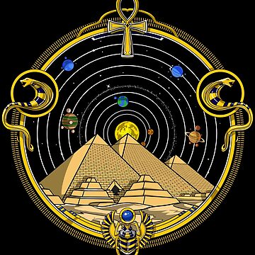"Egyptian Pyramids Solar System" Sticker for Sale by underheaven ...