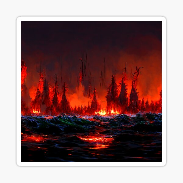 "Uncontrollable Wildfire" Sticker for Sale by frigamribe88 | Redbubble