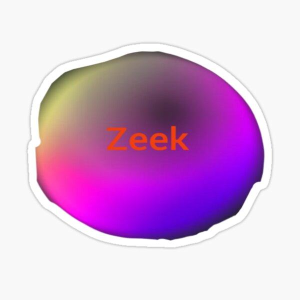 "Zeek" Sticker for Sale by Mohammad-kh | Redbubble