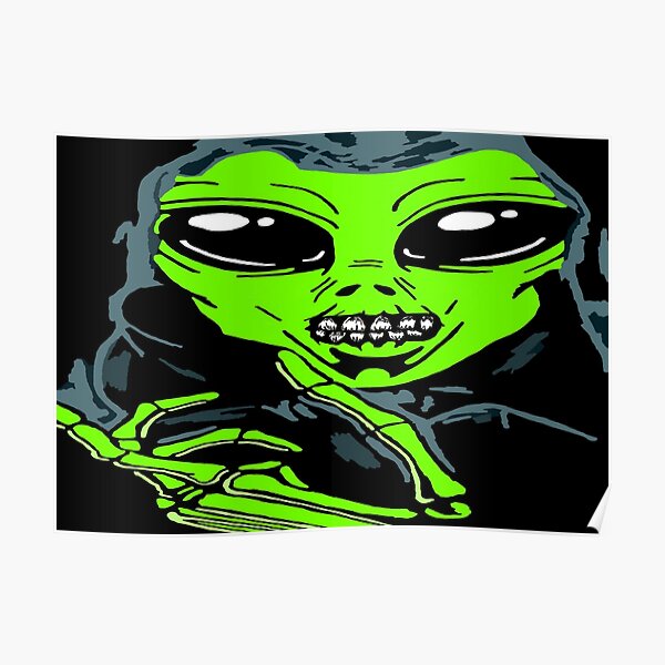 "Alien Judge" Poster for Sale by InsecureArt1 | Redbubble