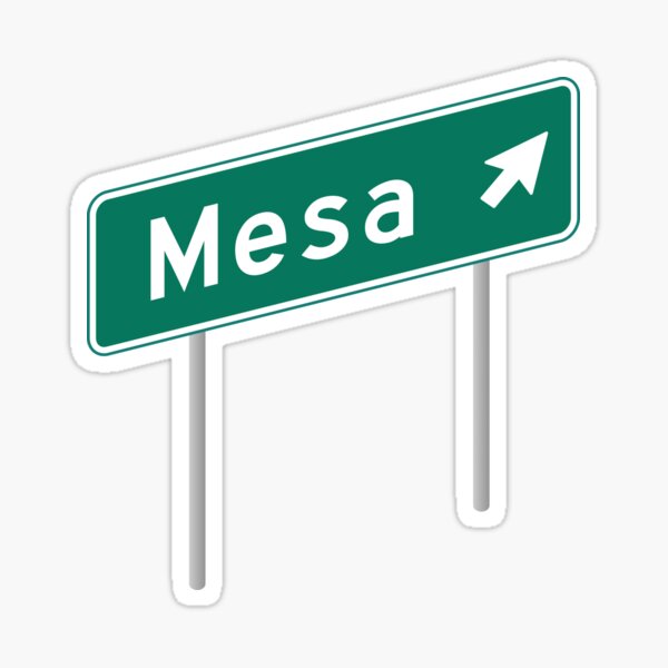 "Mesa" Sticker for Sale by WordsMaps | Redbubble