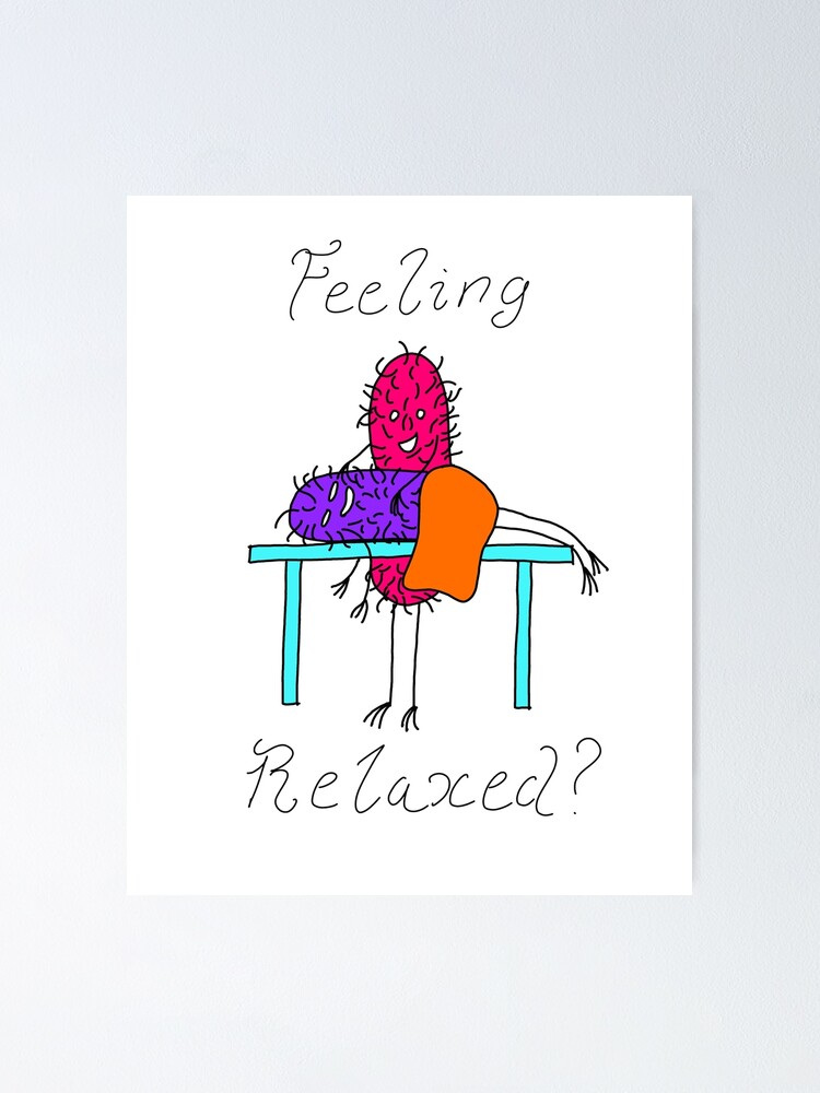"Feeling Relaxed (Clear Background Version)" Poster for Sale by ...