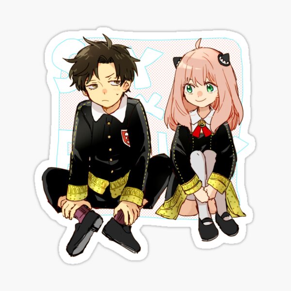 "Anya x Damian Cute Kawaii" Sticker for Sale by MangaMolly | Redbubble