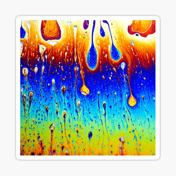 "rainbow water drops" Sticker for Sale by KatisDesign | Redbubble