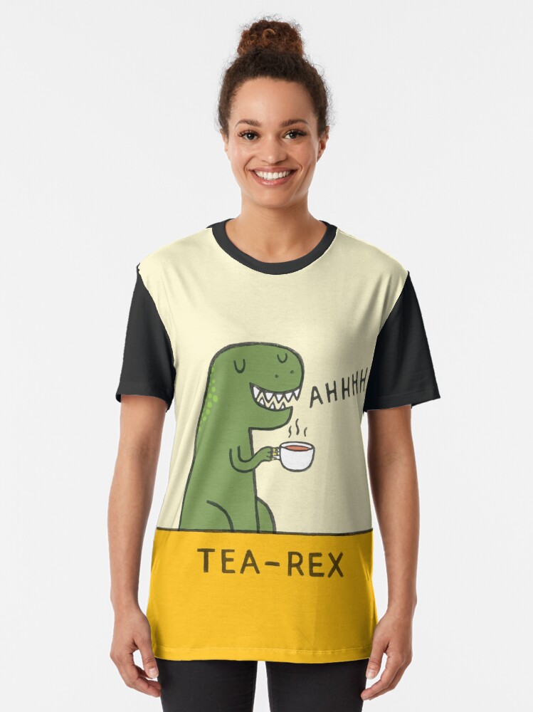"Tea-Rex" T-shirt for Sale by MakeAndLive | Redbubble | tea graphic t ...