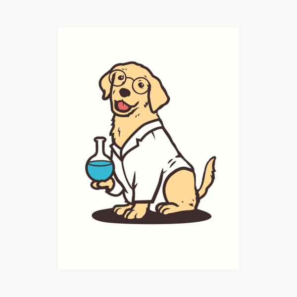"Science Lab -Chemistry Dog Meme -science dogg" Art Print for Sale by ...