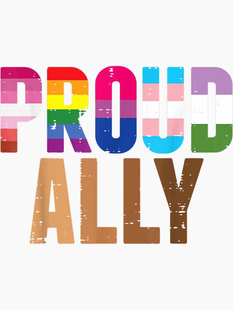 "Proud Ally - LGBTQ Black Pride " Sticker for Sale by PerciaccantoRy ...