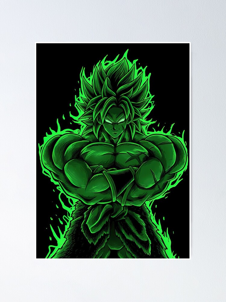 "super saiyan broly" Poster for Sale by PaulNevarez74 | Redbubble