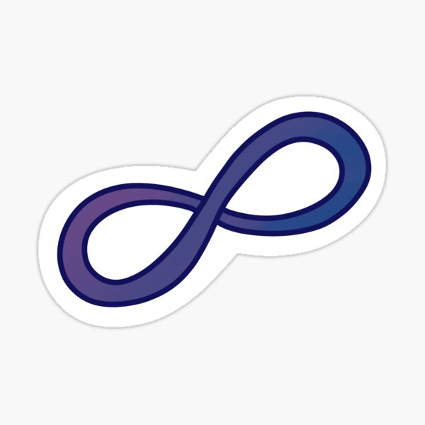 "Infinity" Sticker for Sale by Brookester12 | Redbubble