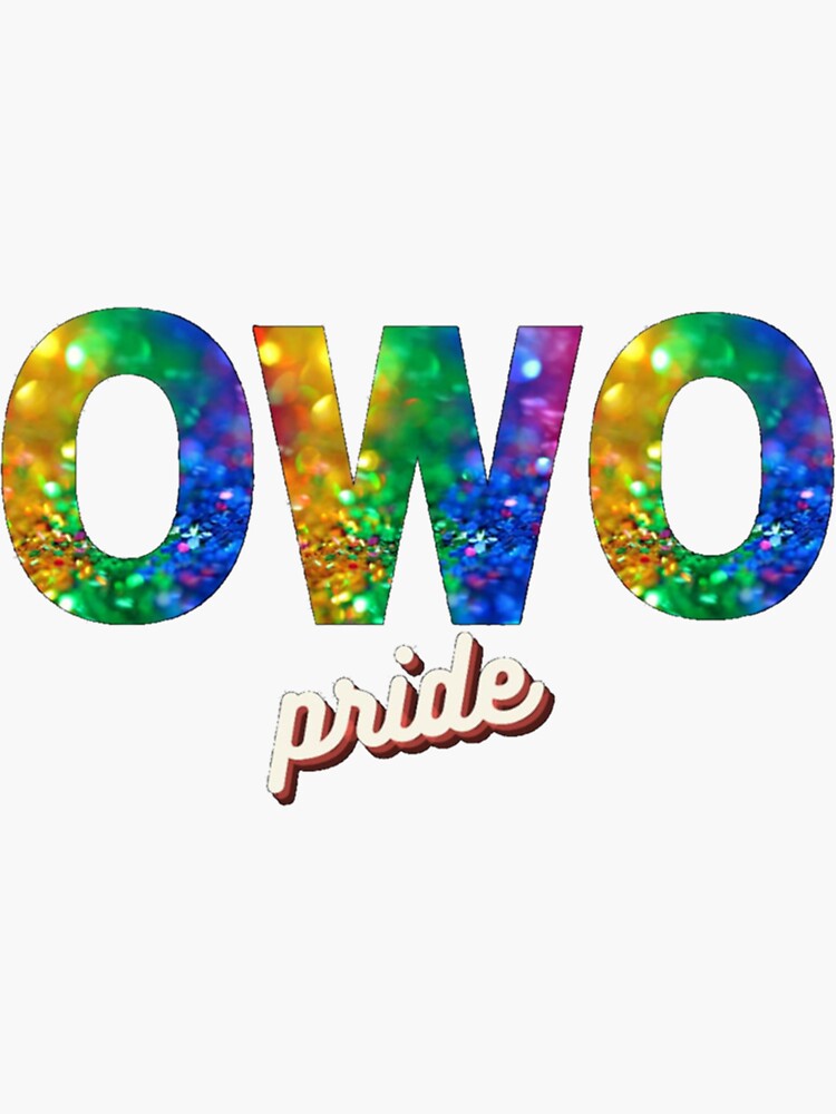 "Rainbow Furry Pride OwO " Sticker for Sale by PerciaccantoRy | Redbubble