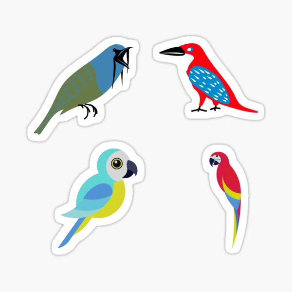 "birds sticker pack |birds lover gift|funny birds pack gift|pack of ...