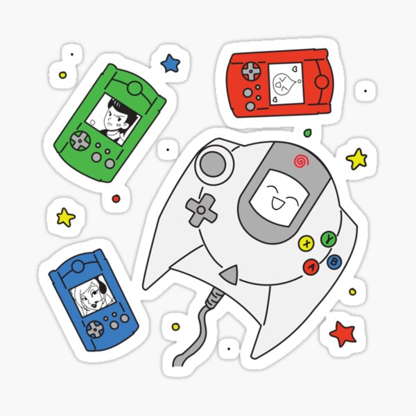 "Dreaming of Dreamcast " Sticker for Sale by CeciliaMontana | Redbubble