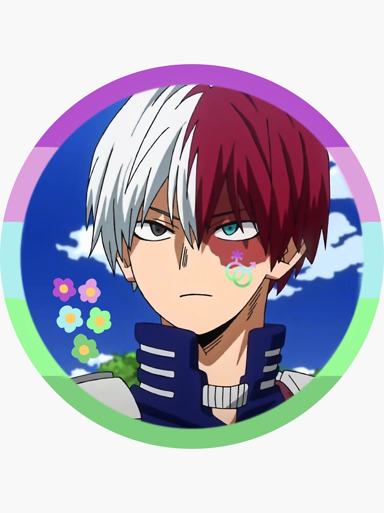 "Todoroki Toric pride" Sticker for Sale by edsspaghett | Redbubble