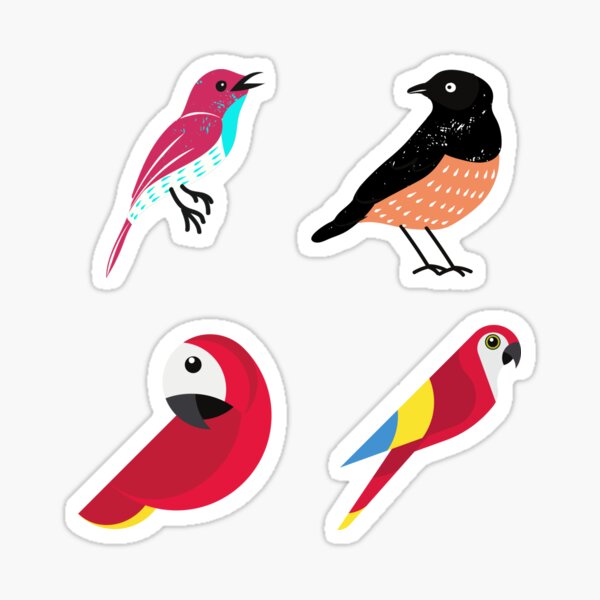 "birds sticker pack |birds lover gift|funny birds pack gift|pack of ...
