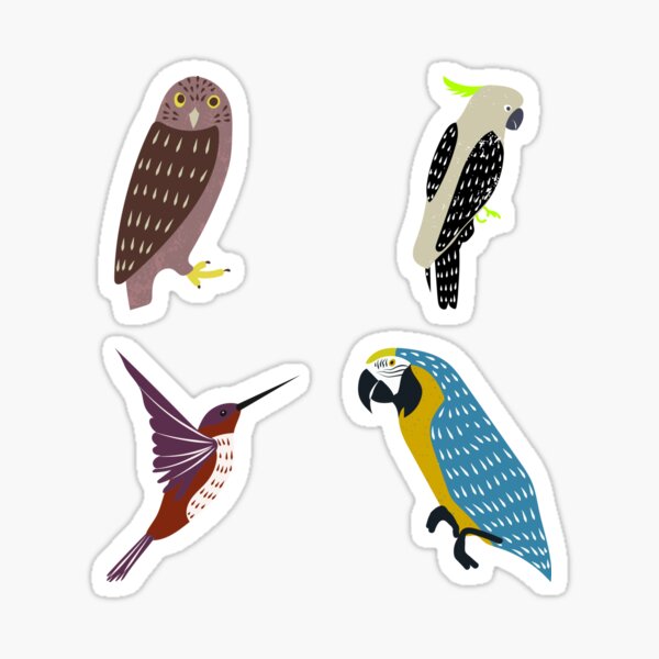 "birds sticker pack |birds lover gift|funny birds pack gift|pack of ...