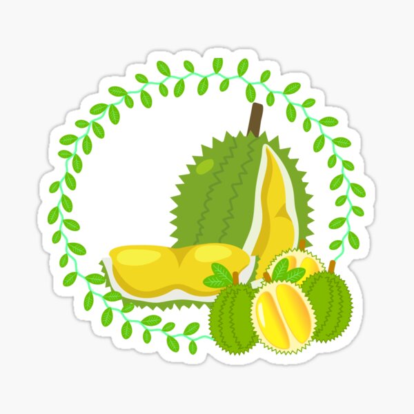"cute durian" Sticker for Sale by Bestways | Redbubble