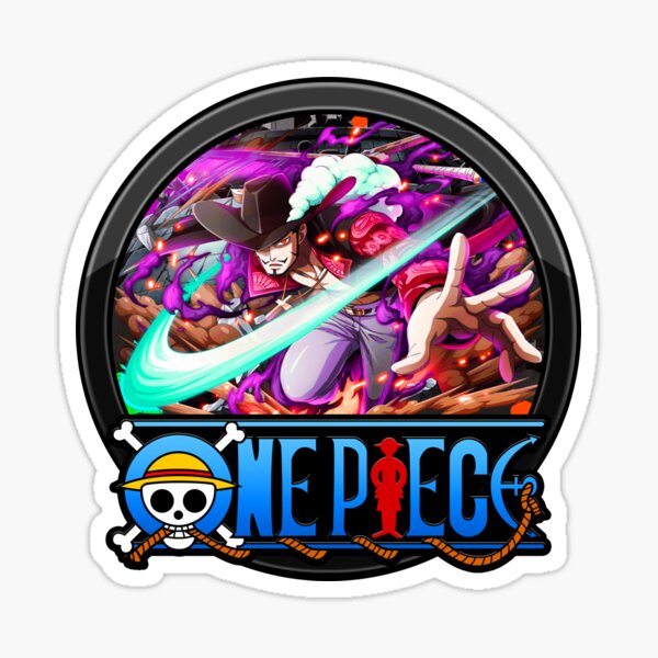 "ONE PIECE - MIHAWK" Sticker for Sale by CIRCLERET | Redbubble