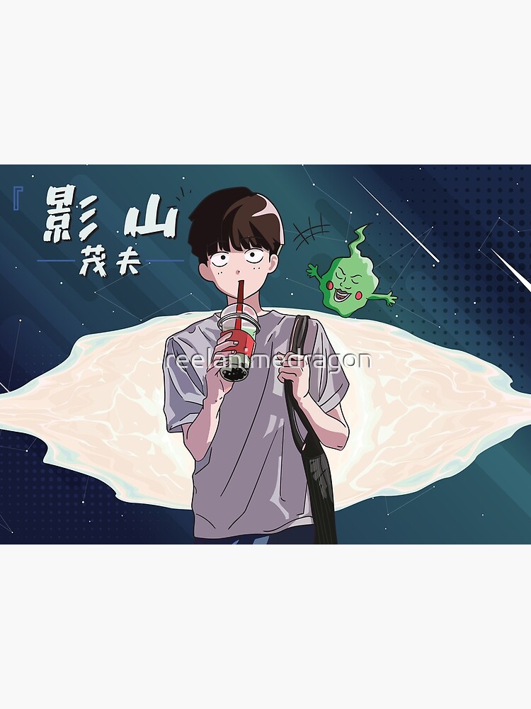 "Kageyama Shigeo White T-Poison Skyness | Mob Psycho 100" Poster for ...