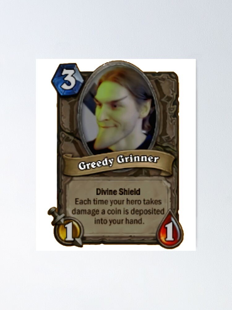 "Jerma985 Greedy Grinner " Poster for Sale by VictorAlberT | Redbubble
