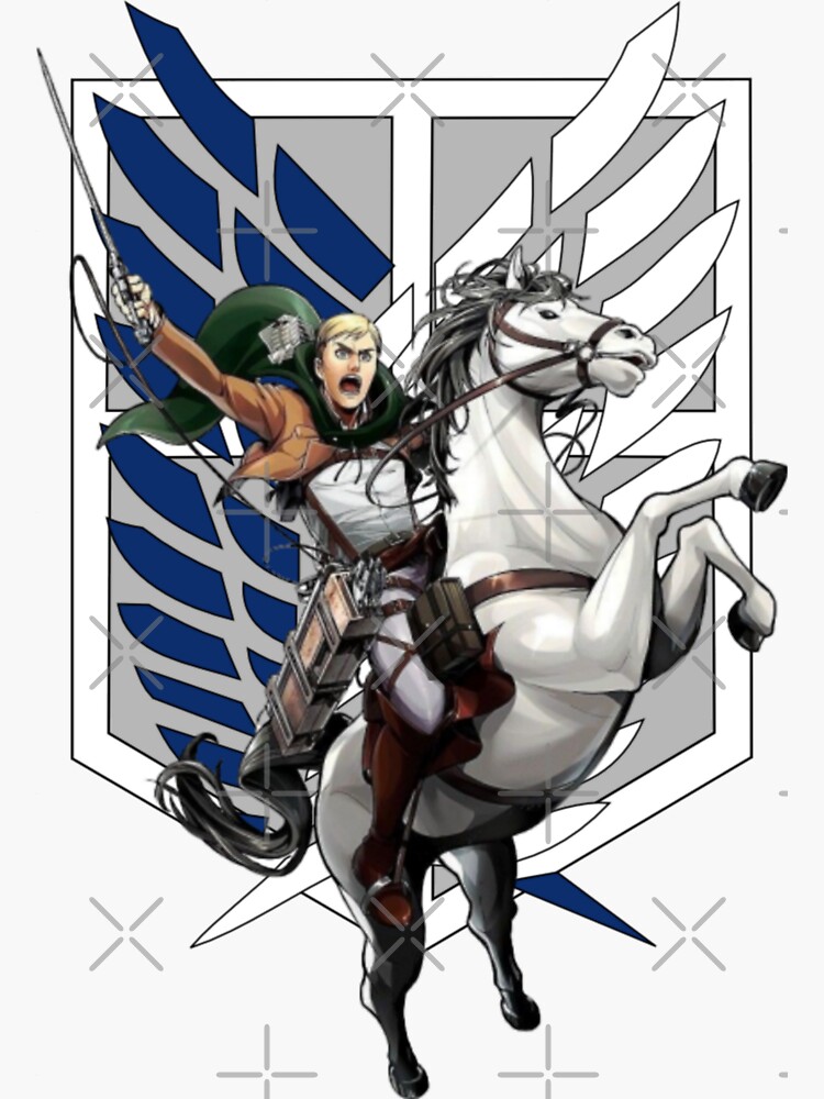 "Wings of Freedom. Erwin smith" Sticker for Sale by ConArte | Redbubble