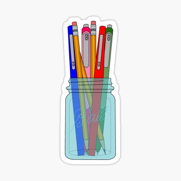 "Pens" Sticker for Sale by PurdyCDesigns1 | Redbubble