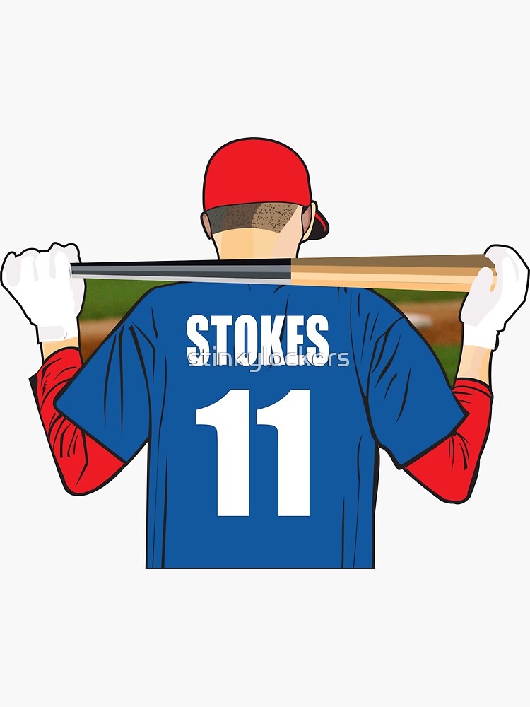 "Stokes Baseball" Sticker for Sale by stinkylockers | Redbubble