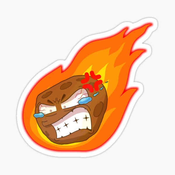 "Angry Falling Meteor" Sticker for Sale by mrankin-art | Redbubble