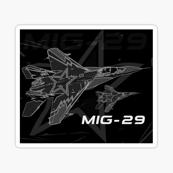 "MIG-29 Fighterjet " Sticker for Sale by Aerolovers | Redbubble