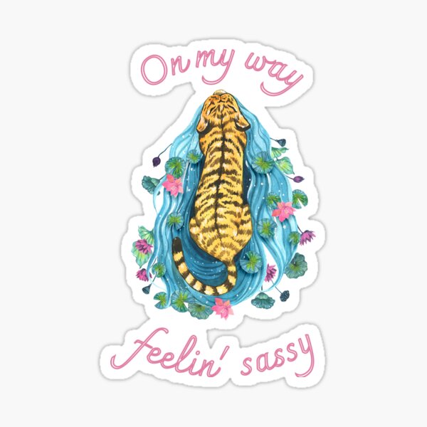 "Sassy" Sticker for Sale by pinkypingu | Redbubble