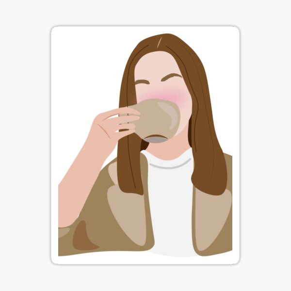 Coffee Girl Sticker For Sale By Timotii Redbubble