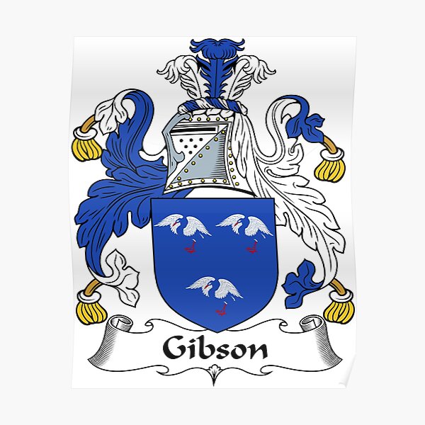 "Gibson " Poster for Sale by HaroldHeraldry | Redbubble