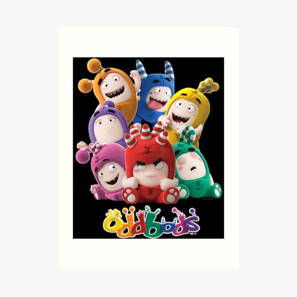 "Oddbods All 7 Characters in Cute Funny Poses" Art Print for Sale by ...
