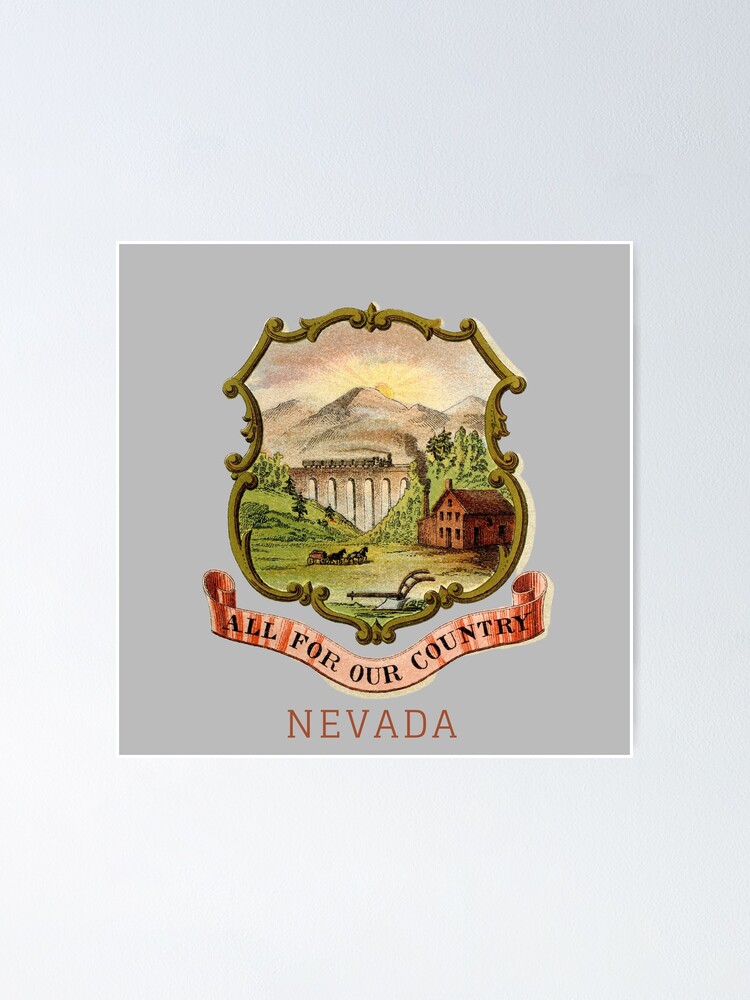 Póster «Escudo de armas del estado de Nevada» de ArtbyAMB | Redbubble