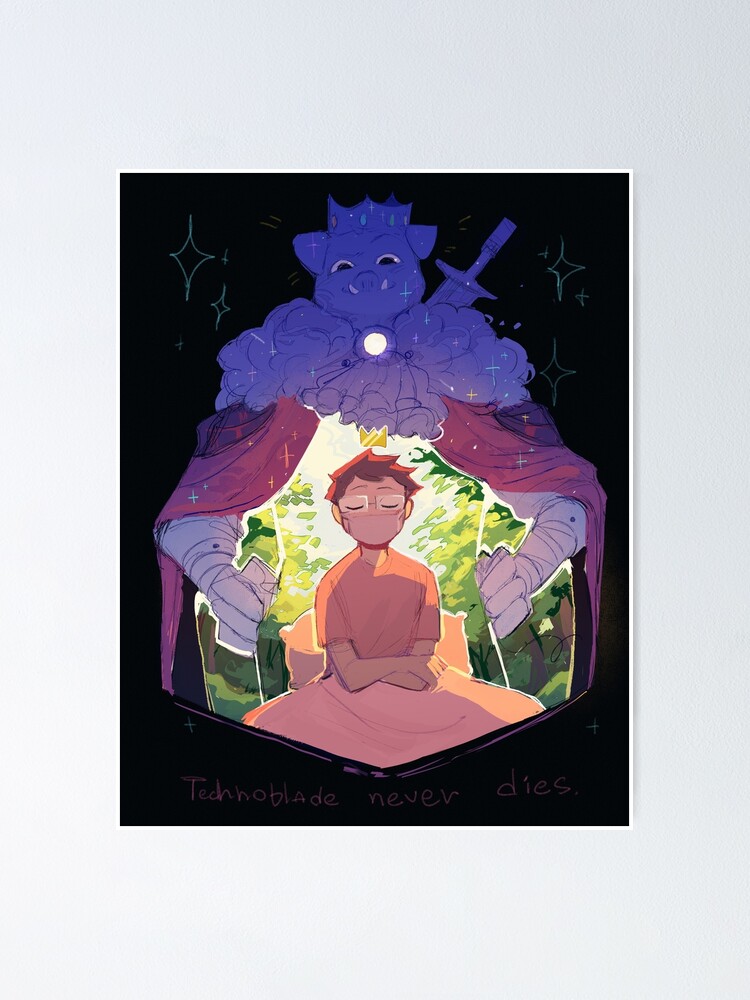 "TECHNOBLADE Never Dies" Poster for Sale by esperanzaschoen | Redbubble