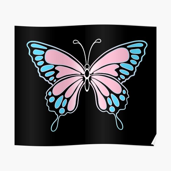 "Transgender Butterfly" Poster for Sale by LordOsnap | Redbubble