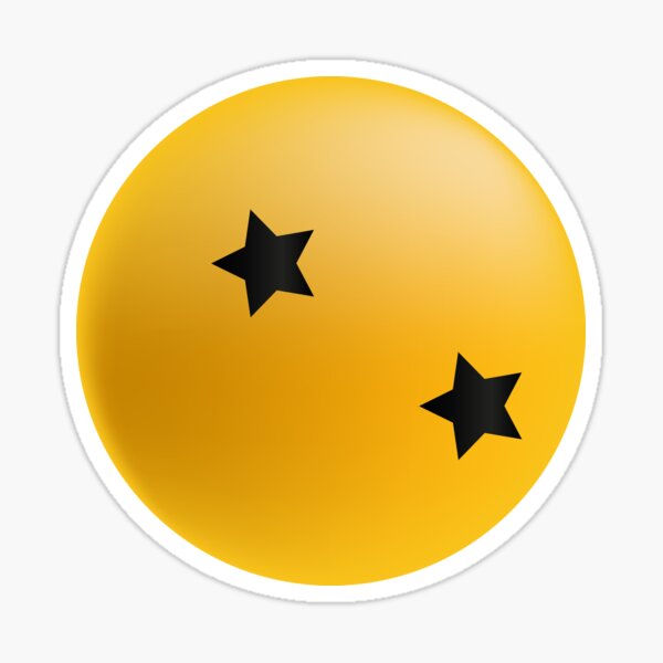 "Dragon ball two star" Sticker for Sale by yoursuly | Redbubble