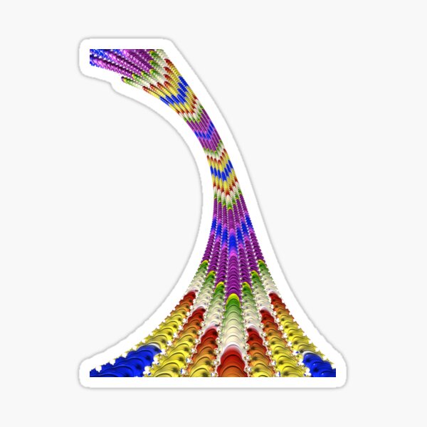 "Rainbow Twist" Sticker for Sale by silversnapper1 | Redbubble