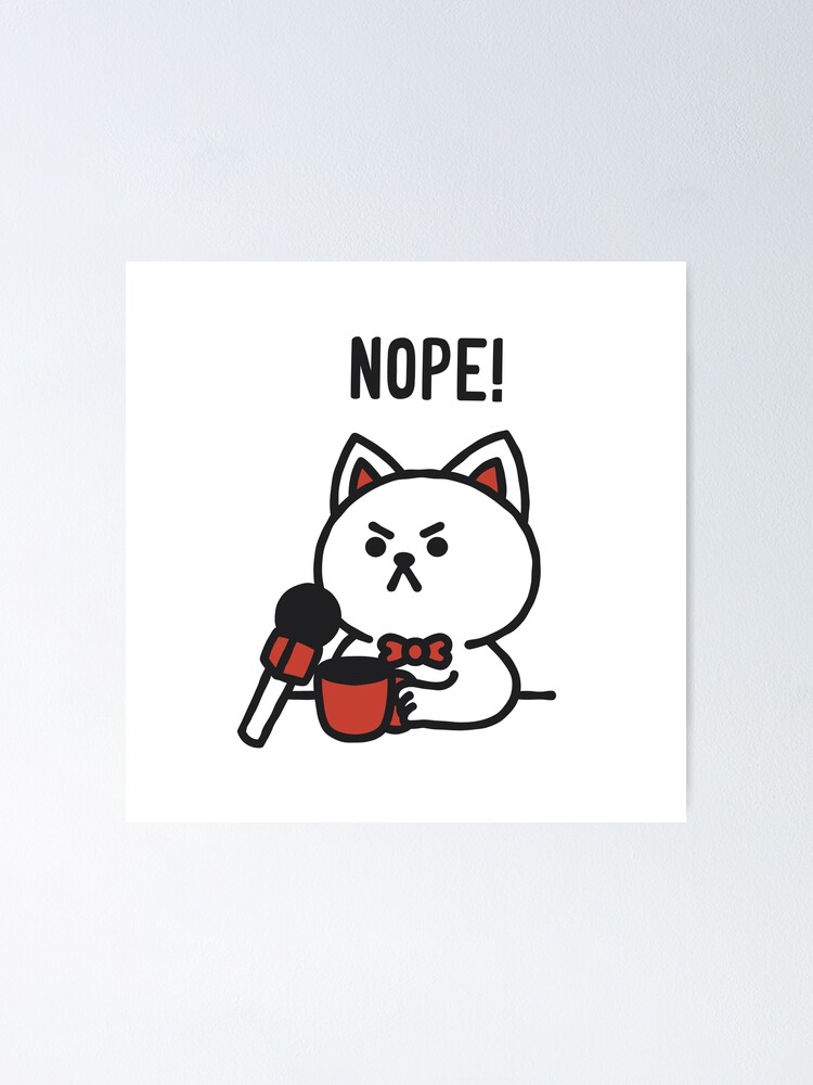 "Nope Cat Monday Pocket by Tobe Fonseca" Poster for Sale by ...