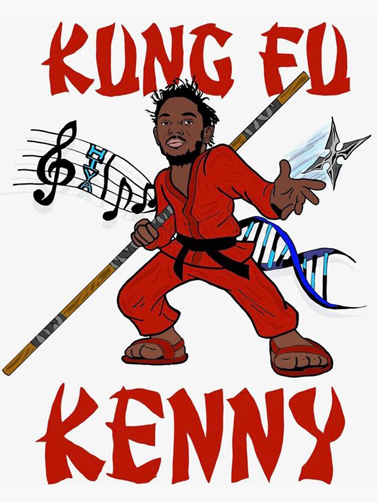 "Kung Fu Kenny Fan Art" Sticker for Sale by ncelianixon | Redbubble
