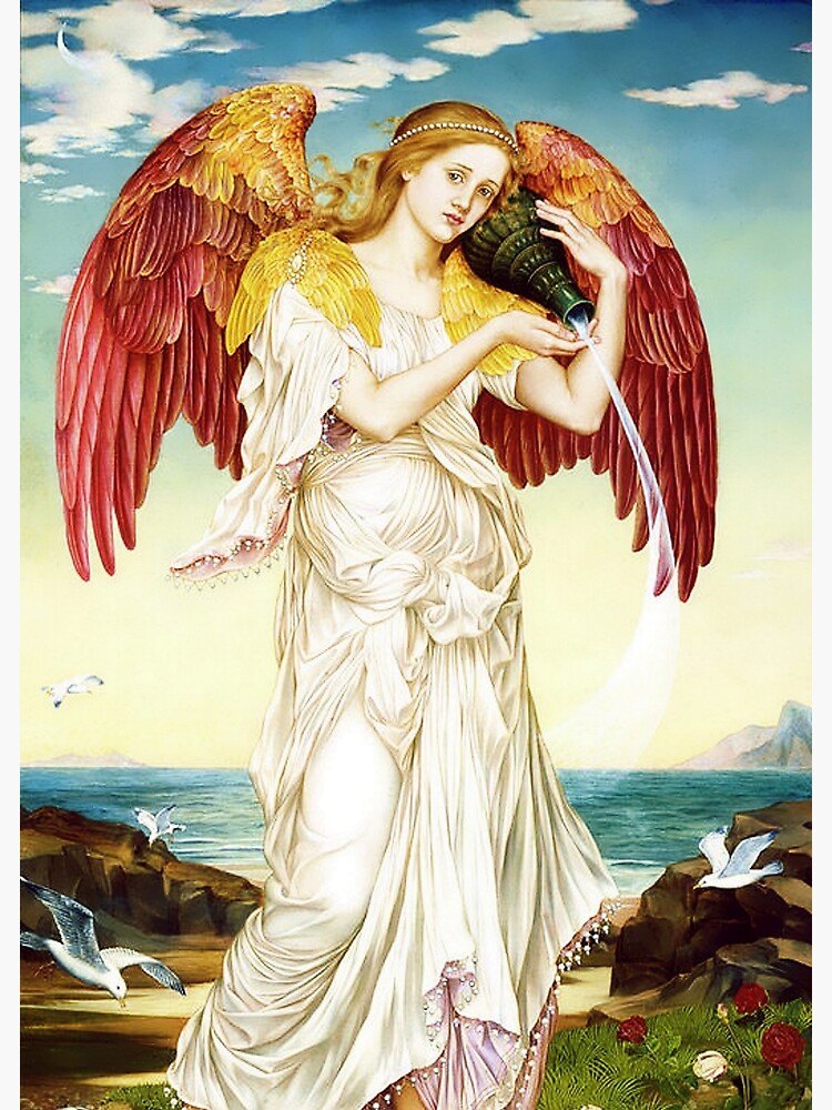 Eos Angel of the Dawn” by Evelyn De Morgan" Poster for Sale by ...