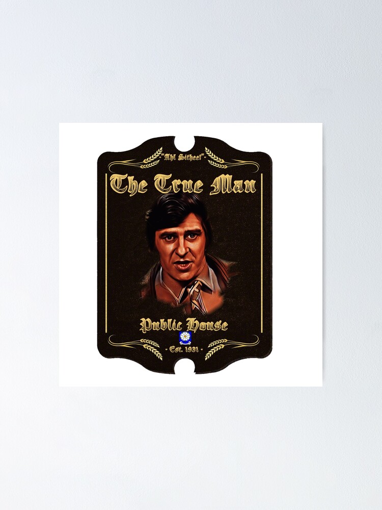 ""The True Man" Fred Trueman Indoor League Pup Sign" Poster for Sale by ...