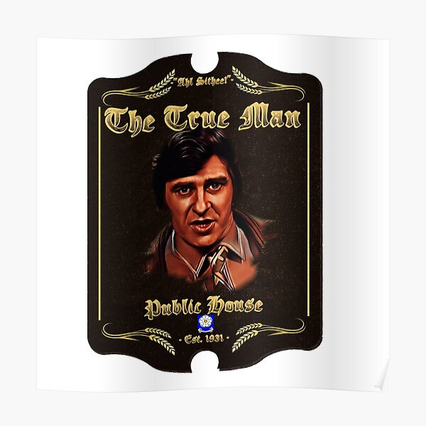 ""The True Man" Fred Trueman Indoor League Pup Sign" Poster for Sale by ...