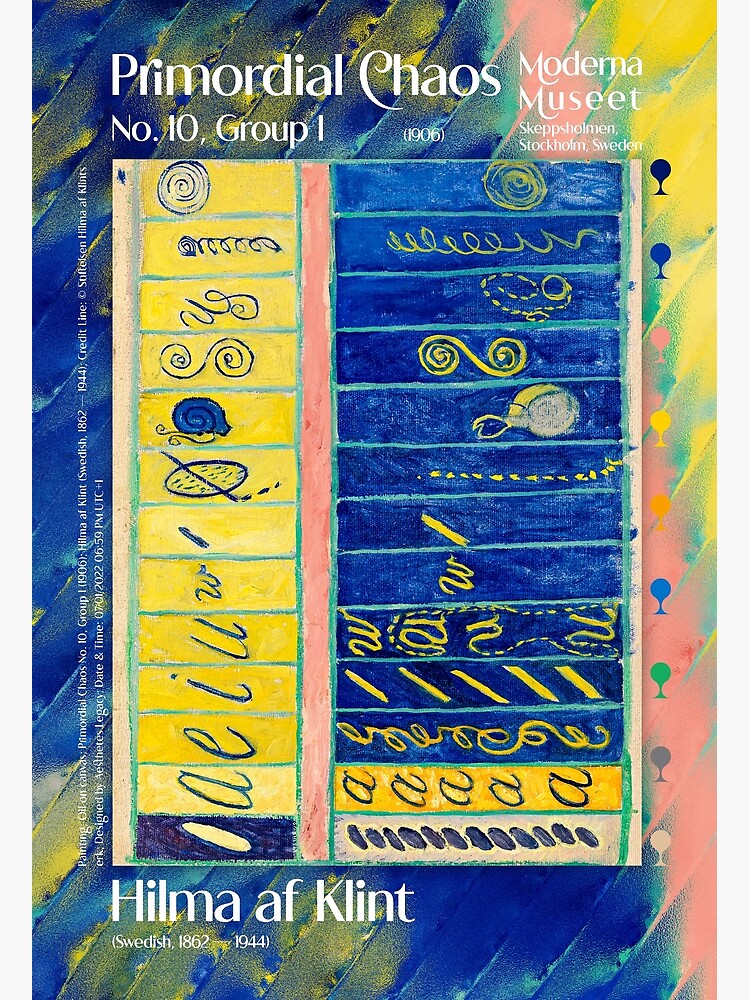 "Hilma Af Klint The Primordial Chaos No. 10 Group 1 Abstract Symbolic ...