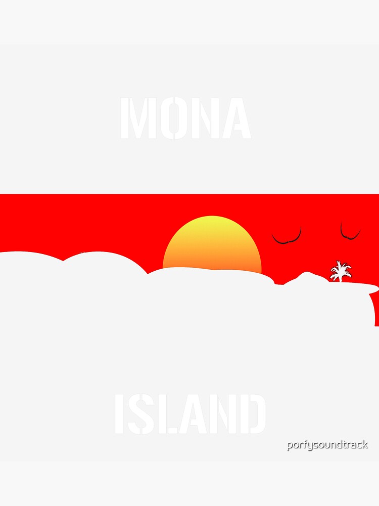 "Mona Island " Sticker for Sale by porfysoundtrack | Redbubble
