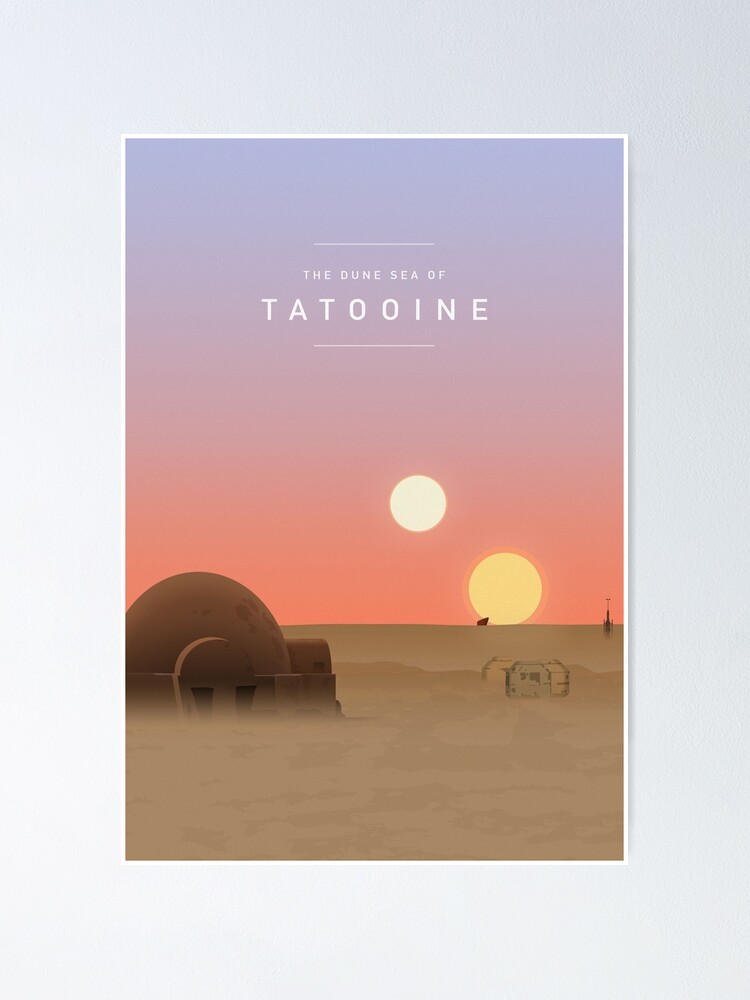 "The Dune Sea Of Tatooine" Poster for Sale by marianerobinson | Redbubble